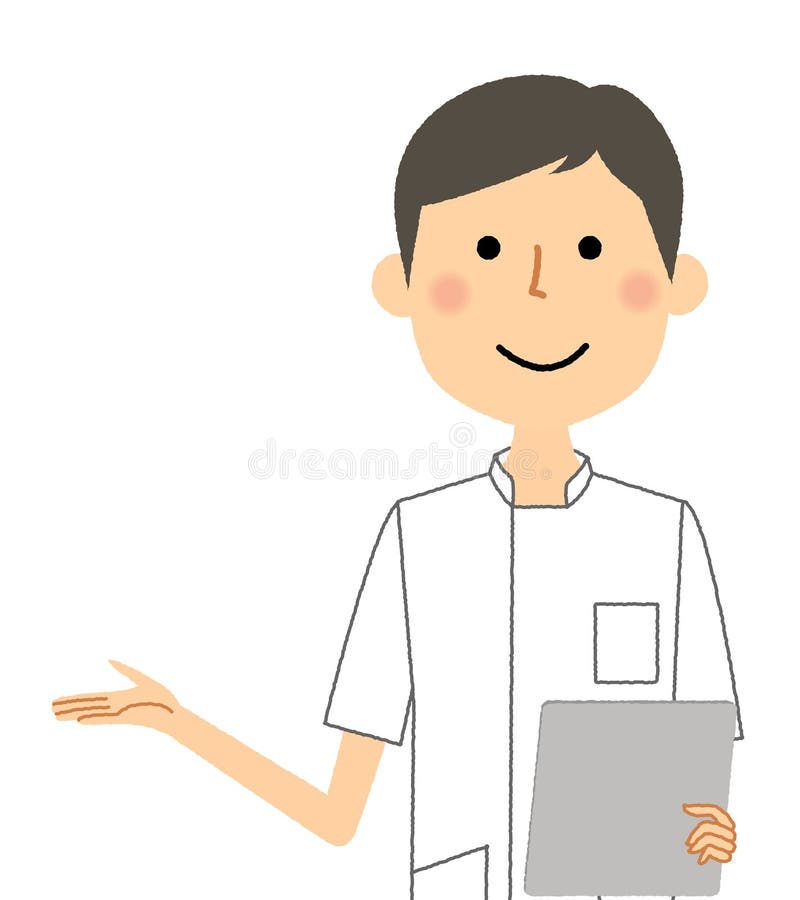 Male nurse,Medical chart stock vector. Illustration of health - 370886171