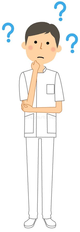Nurse,Question stock illustration. Illustration of clinic - 371091443