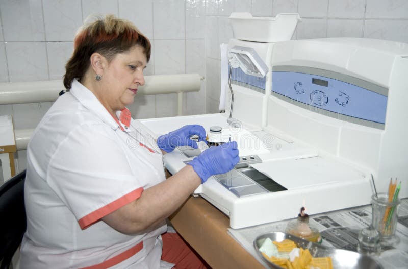 Nurse in the Medical Laboratory Stock Photo - Image of operating ...