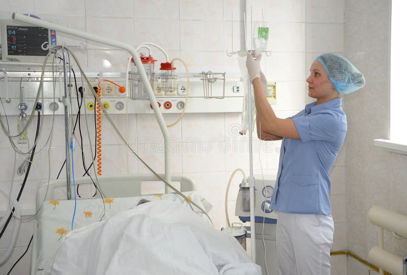 Nurse in Medical Laboratory Stock Image - Image of microscope, office ...