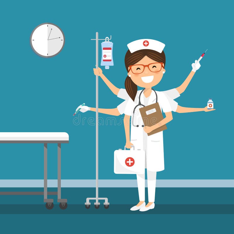 Doctor Multitasking Stock Illustrations – 108 Doctor Multitasking Stock ...