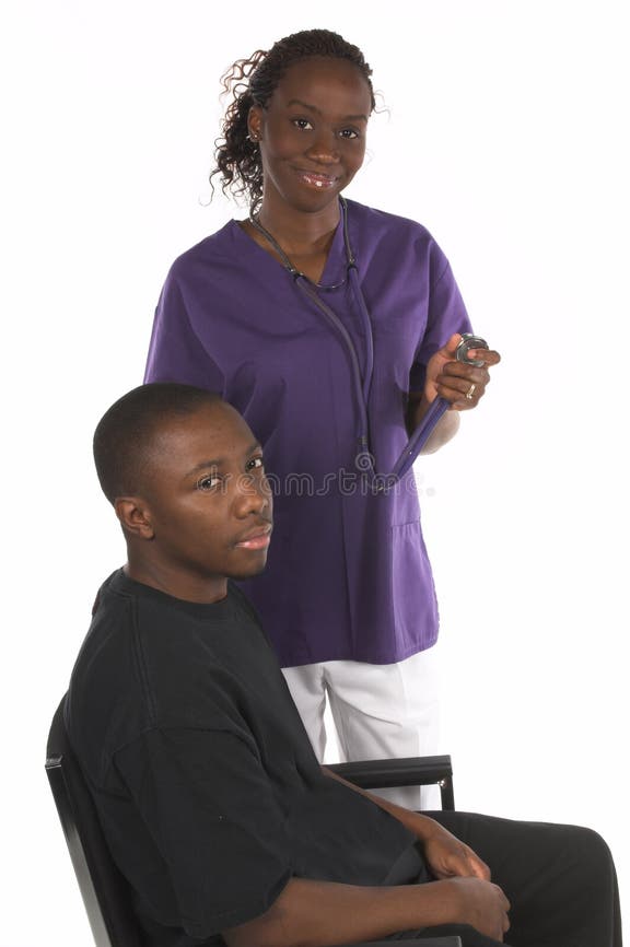 Nurse and Patient stock photo. Image of chic, girl, chick - 346104