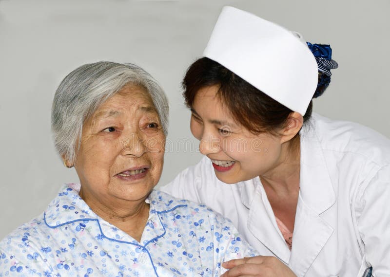 Nurse and patient stock photo. Image of white, patients - 44872658