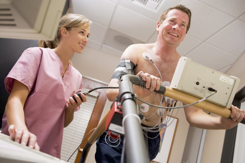 Nurse with Patient during Health Check Stock Photo - Image of hospital ...