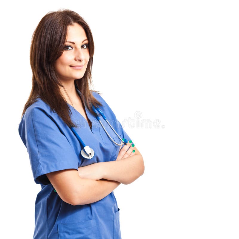 Nurse portrait stock photo. Image of beautiful, portrait - 23879370