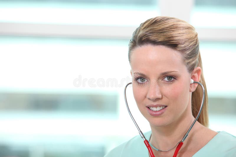 Nurse posing stock image. Image of hospital, insurance - 22885299