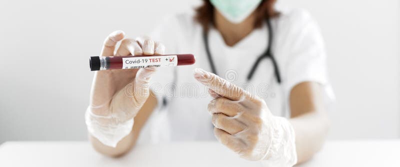 Nurse with a Positive Blood Test Result Stock Image - Image of ...