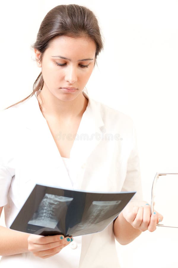 Nurse with radiography stock photo. Image of medical - 40580822