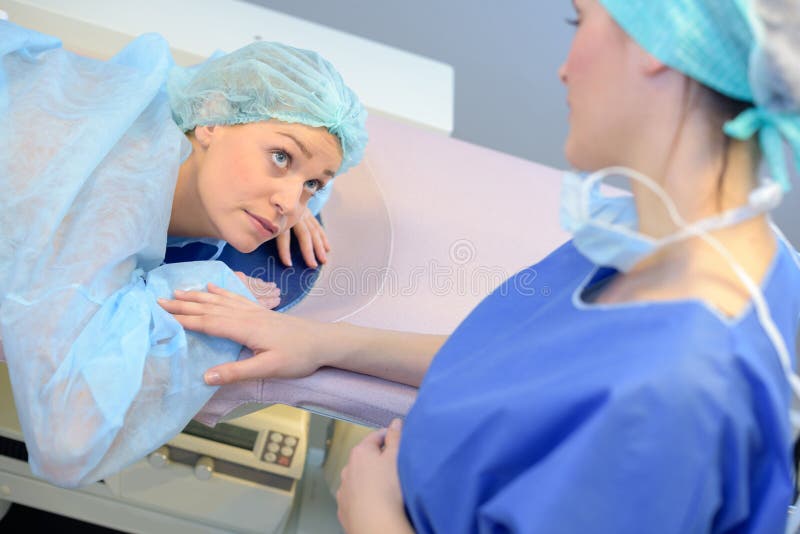 Nurse Reassuring Male Patient Stock Image - Image of patient, work ...