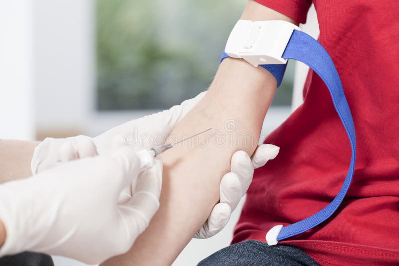 Nurse S Hands Taking Blood Sample Stock Image - Image of sample ...