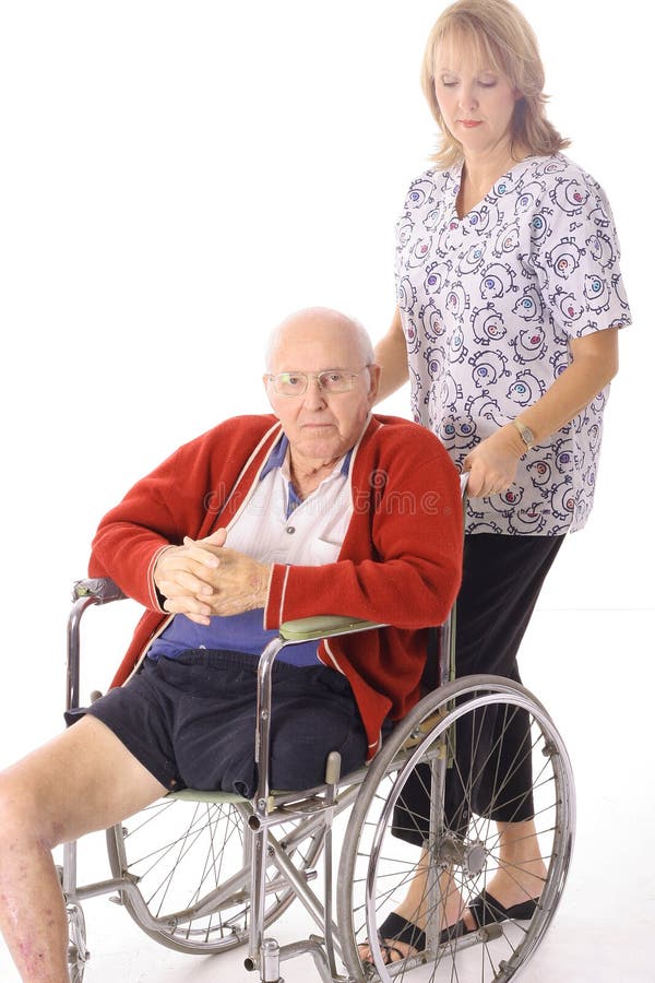 Nurse with senior citizen stock image. Image of elderly - 3979925