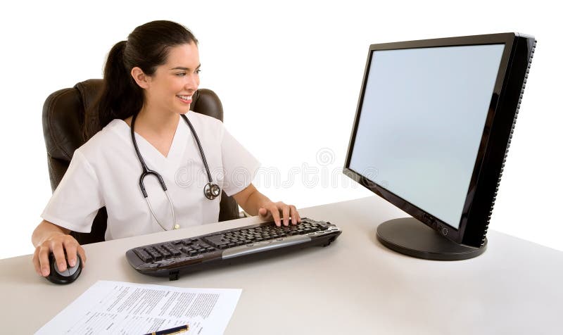 Nurse and Doctor Looking after a Patient Stock Photo - Image of ...