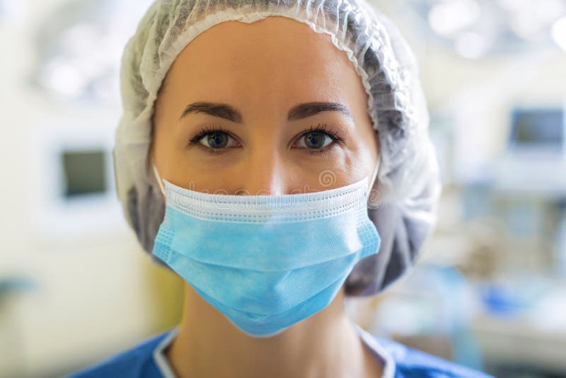 Nurse in surgery room stock image. Image of emergency - 83873091