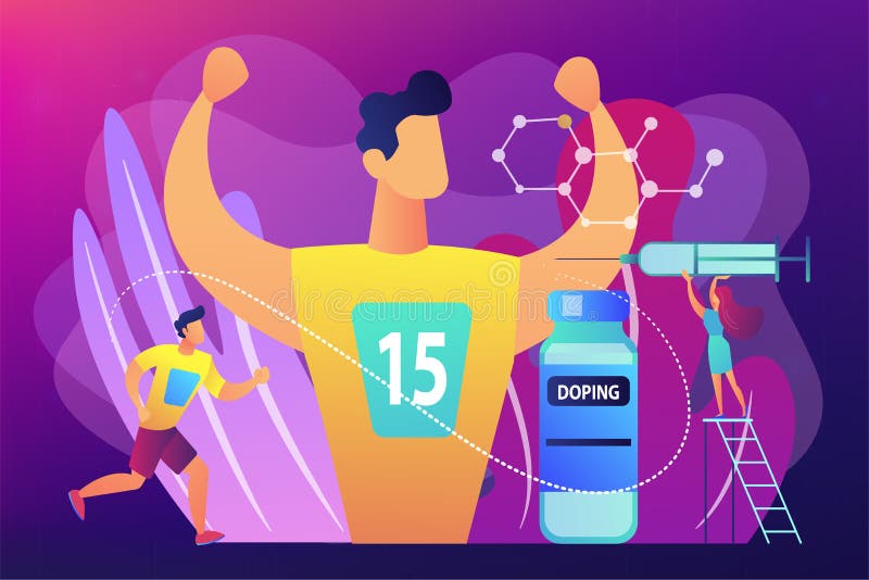 Doping Test Concept Vector Illustration. Stock Vector - Illustration of ...