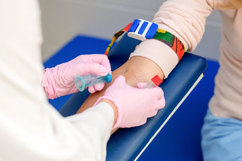 Nurse taking blood. stock image. Image of medical, examination - 227473899