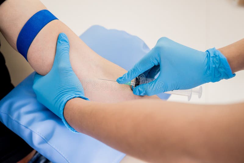 Nurse Taking Blood Sample. Medical Equipment. Blood Test. Stock Photo ...