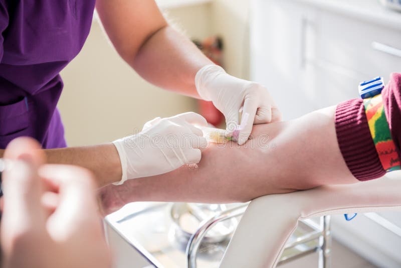 Nurse Taking a Patient& X27;s Blood Sample at Lab Stock Image - Image ...