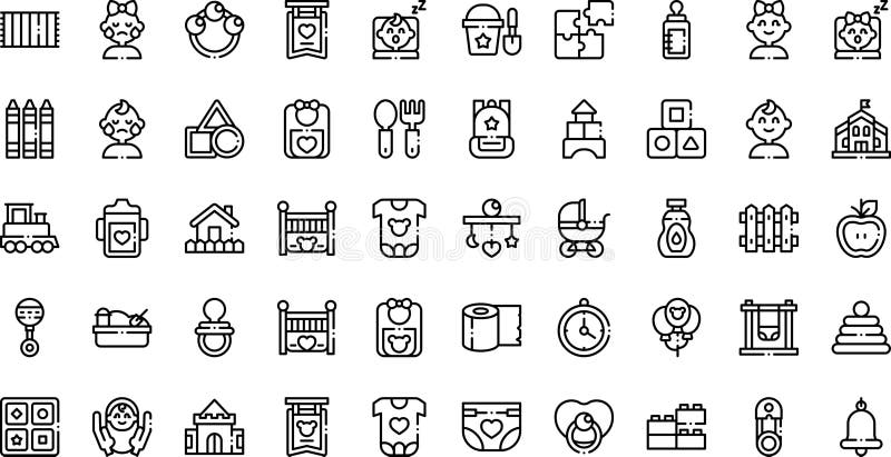 Nursery Icons High-Quality Vector Icons Collection with Editable Stroke ...