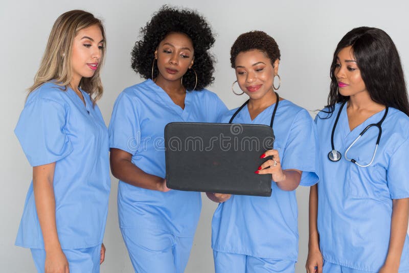 Group of Nurses stock photo. Image of hospital, medical - 119356066