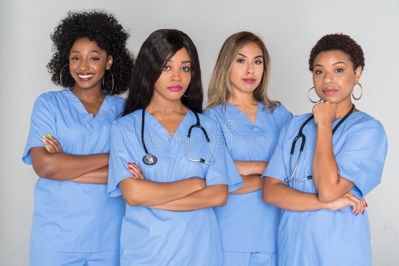 Group of Nurses stock image. Image of portrait, smiling - 119356069