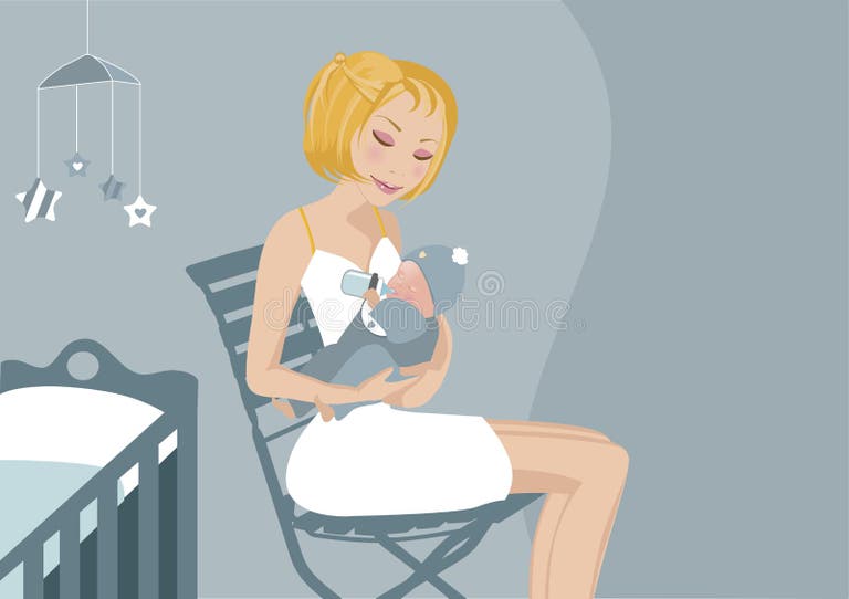 Cute Child Nursing Stock Illustrations – 3,037 Cute Child Nursing Stock ...