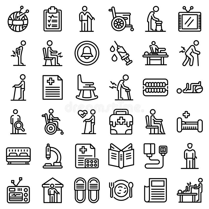 Senior Living Icons Stock Illustrations – 209 Senior Living Icons Stock ...
