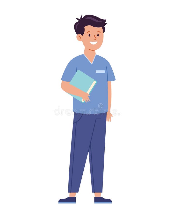 Nursing Student Medical Young Stock Vector - Illustration of young ...