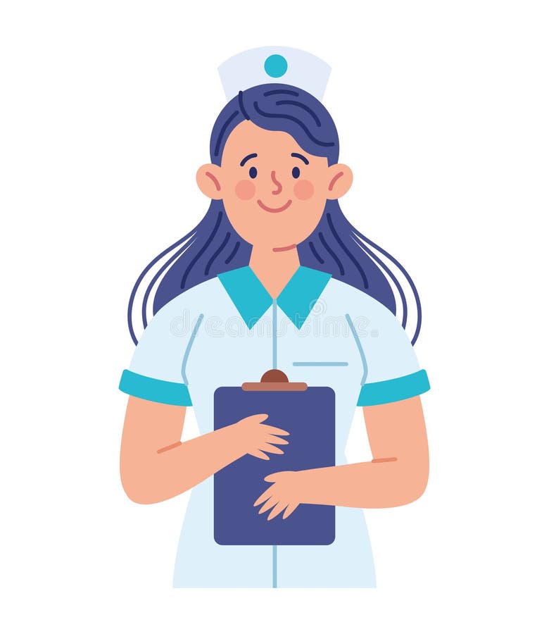 Nursing Student Professional Female Stock Vector - Illustration of ...