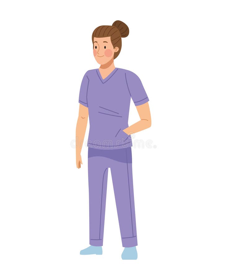 Nursing Student Woman stock illustration. Illustration of services ...