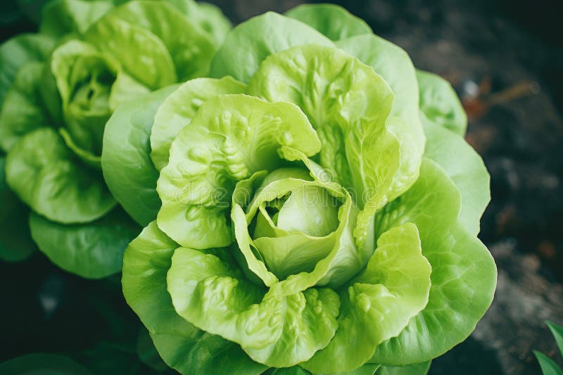 Nurtured Greenery: Lettuce Leaf Growth Stock Illustration ...