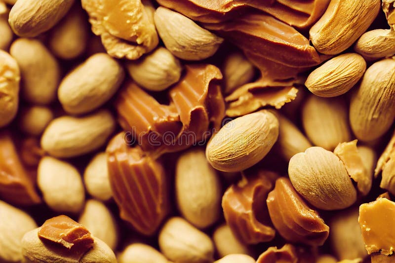 Nut Blend for Delicious High-calorie Peanut Butter Paste Stock ...