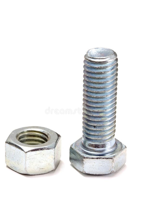 Nut and bolt stock photo. Image of steel, metallic, iron - 10385002