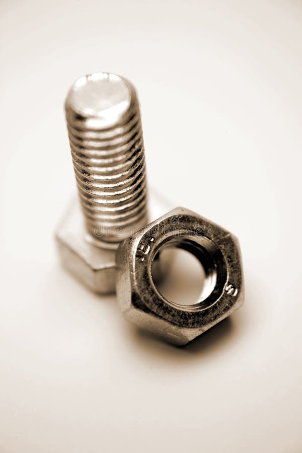 Nut and bolt stock photo. Image of tool, steel, bolts - 5141458