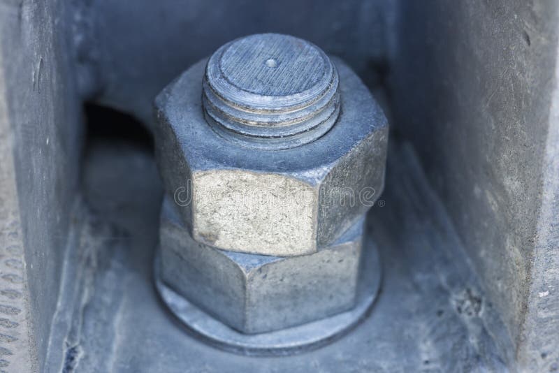 Nut and bolt big sizes stock photo. Image of hardware - 94174770
