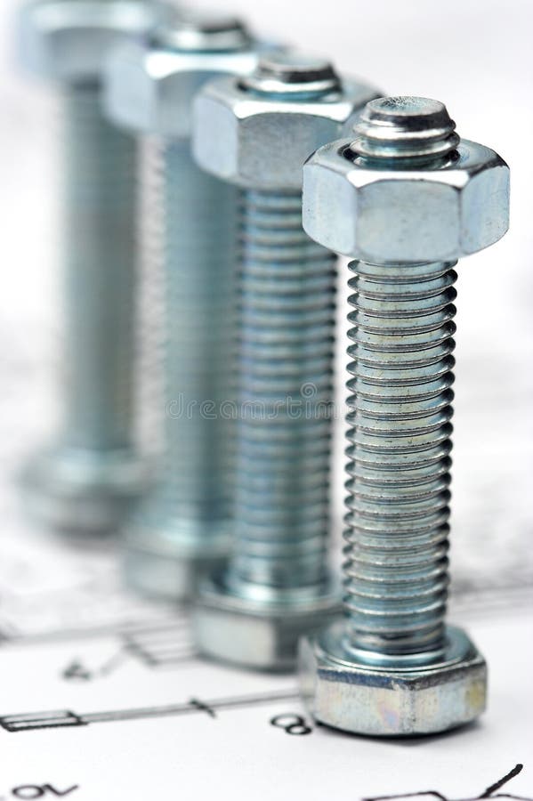 Nuts and Bolts stock photo. Image of wrench, fastener - 1448090