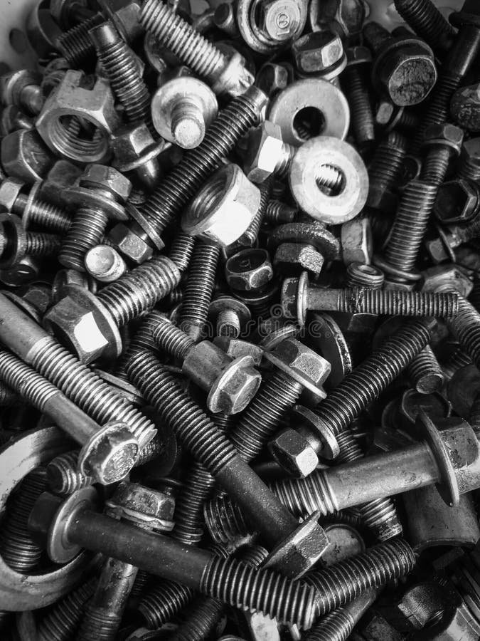 Nut and bolt stock photo. Image of construction, fasteners - 107484174