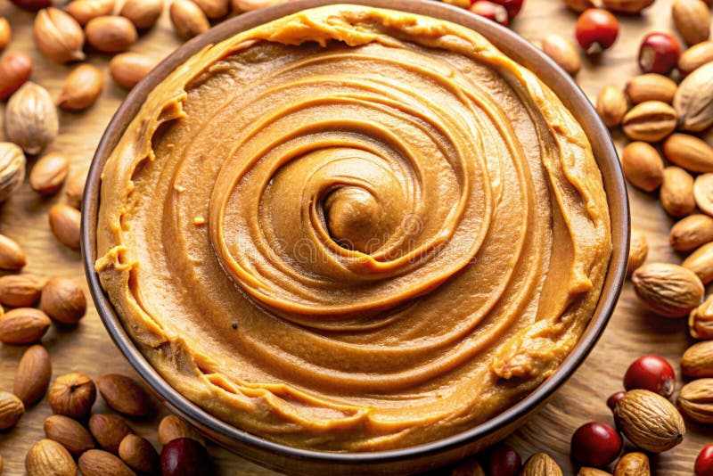 Nut Butter Texture (Close-up Stock Illustration - Illustration of ...