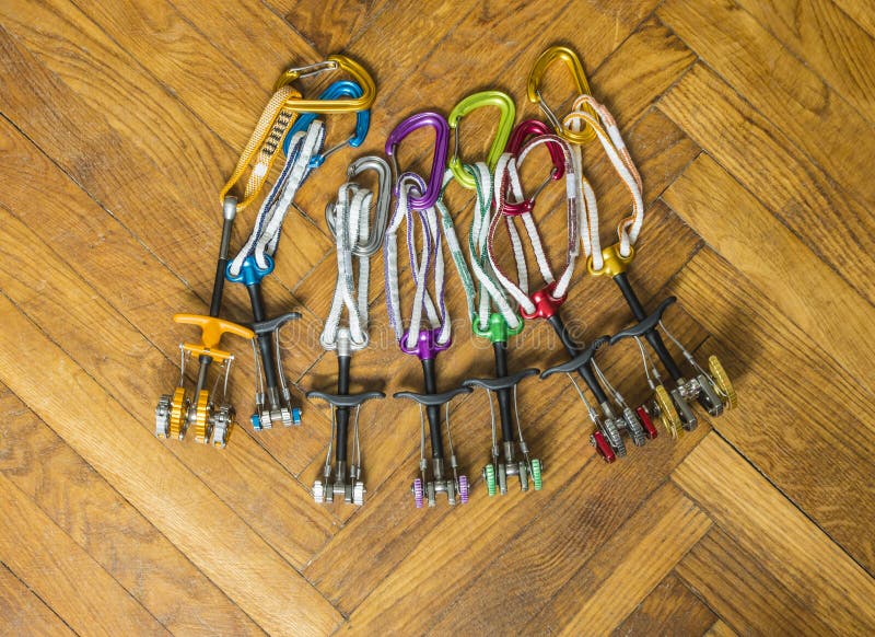 Nut climbing - set. stock photo. Image of spring, karabiner - 81310658