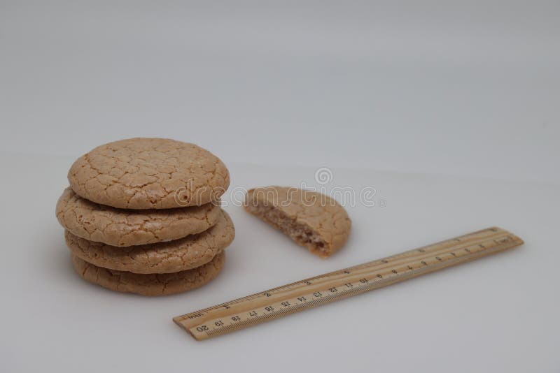 Nut Cookies on Electronic Kitchen Scales, Accurate Calorie Counting ...