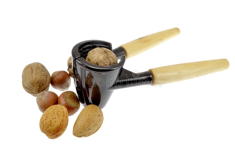 Nut cracker with nuts stock image. Image of background - 21815077