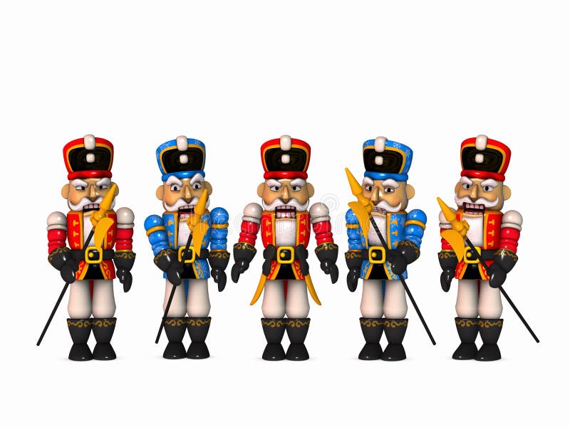Nut Crackers 2 stock illustration. Illustration of yellow - 5944263
