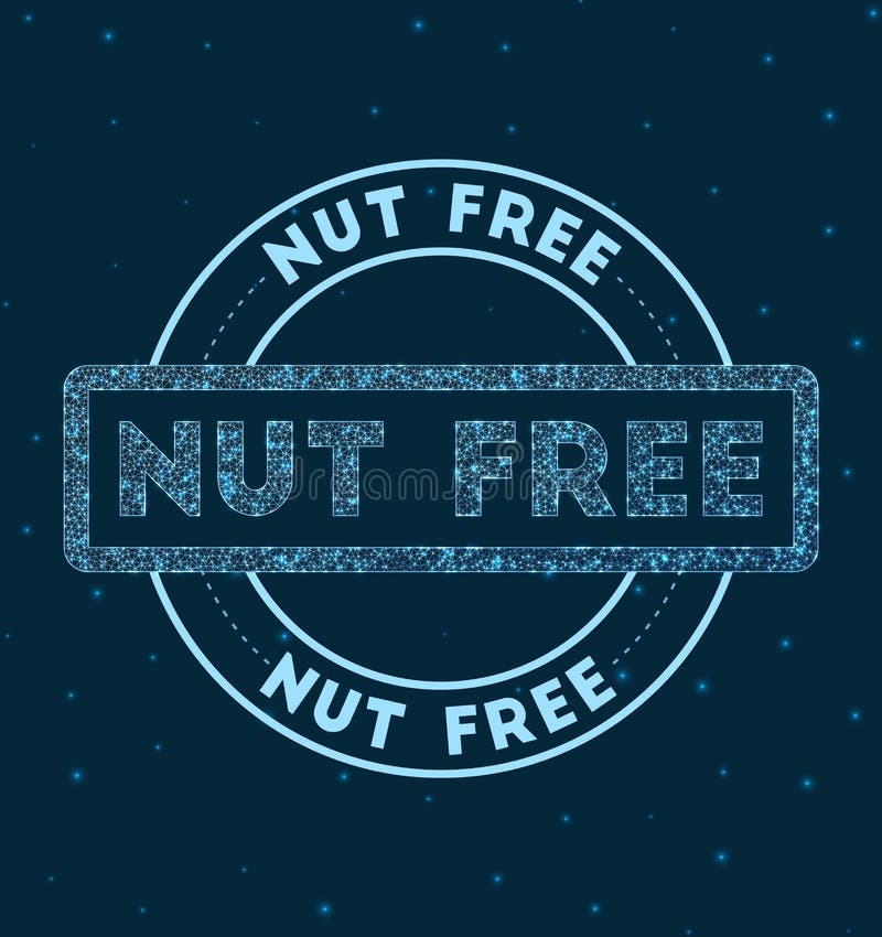 Nut free. stock vector. Illustration of icon, connection - 187991218