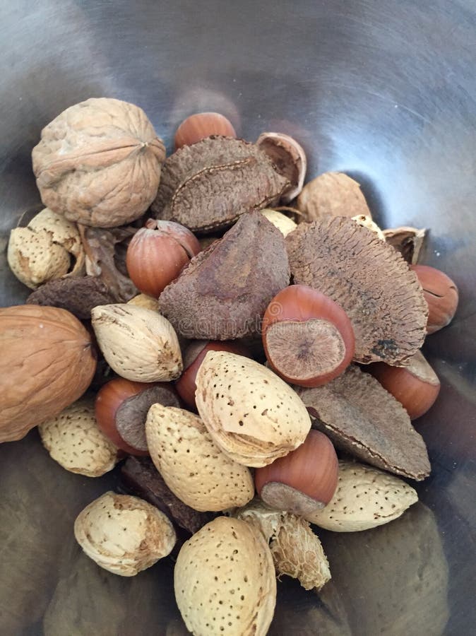 Mixed Nuts stock photo. Image of nuts, shell, inedible - 117872192