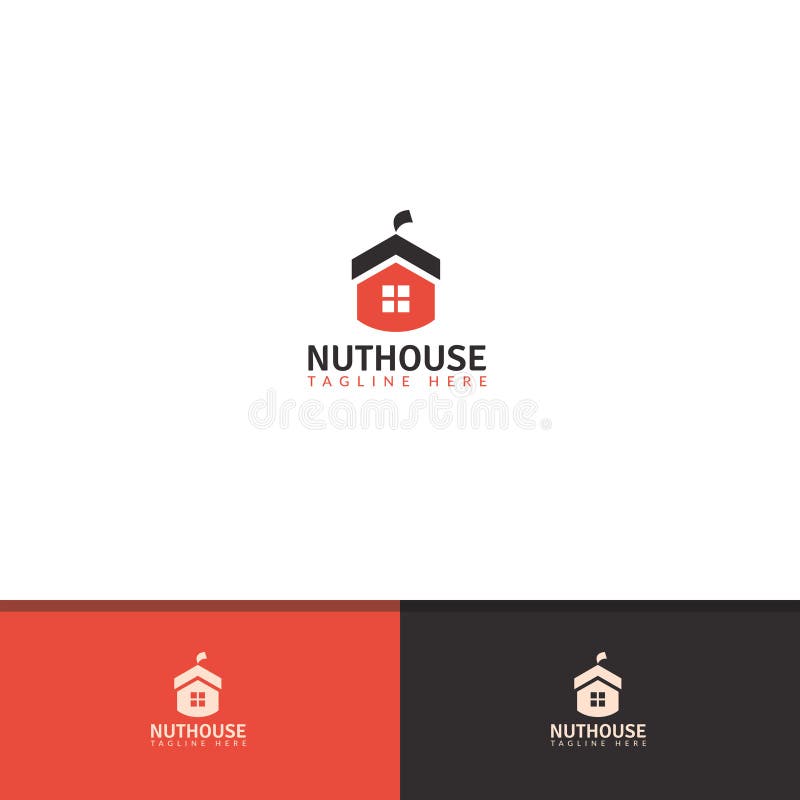 Nut House Logo Vector Design Concept Stock Vector - Illustration of ...