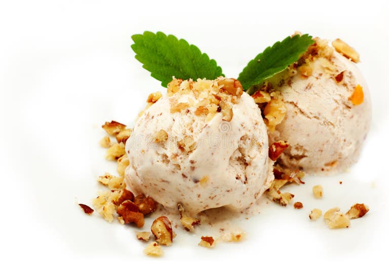 Nut ice cream stock photo. Image of delicious, border - 20756676