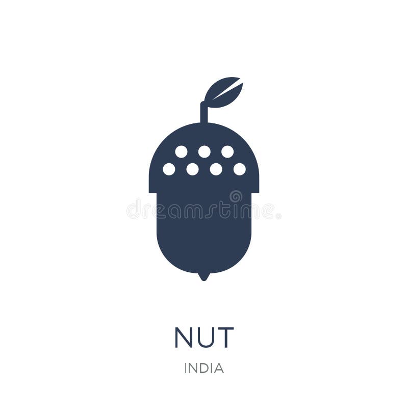 Nut Icon. Trendy Flat Vector Nut Icon on White Background from I Stock ...