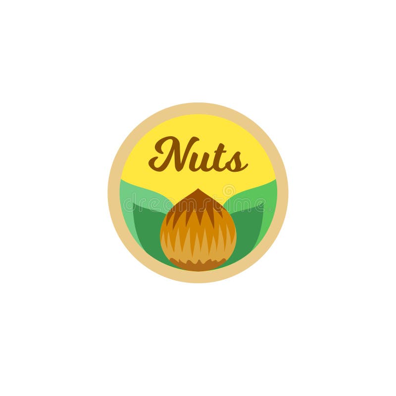 Nut Logo Design Colorful Vector Stock Vector - Illustration of mark ...