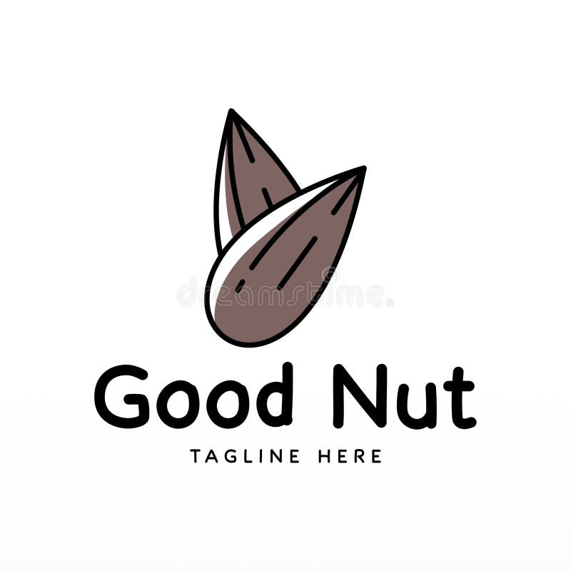 Nut Logo Design Concept Template Stock Vector - Illustration of vector ...