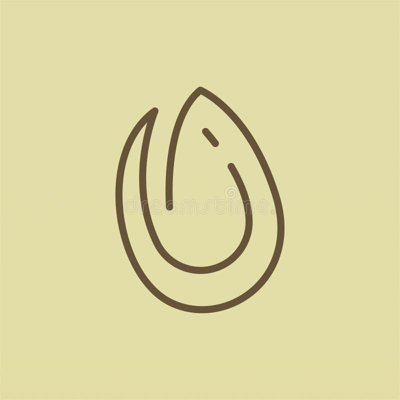 Nut Logo Design Concept Template Stock Vector - Illustration of icon ...