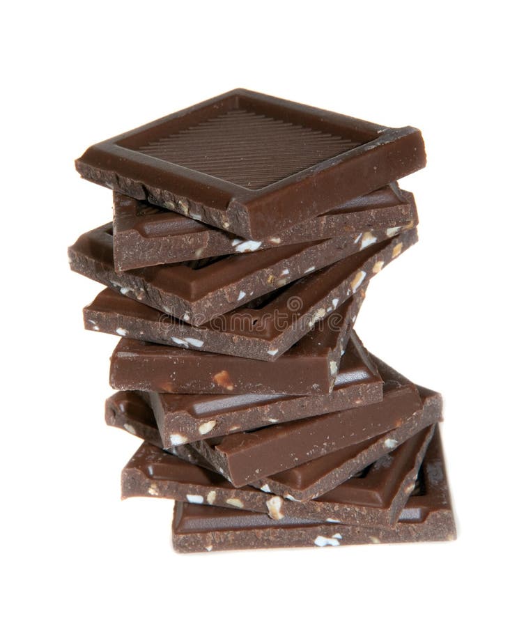 Nut milk chocolate stock photo. Image of detail, stack - 11004458